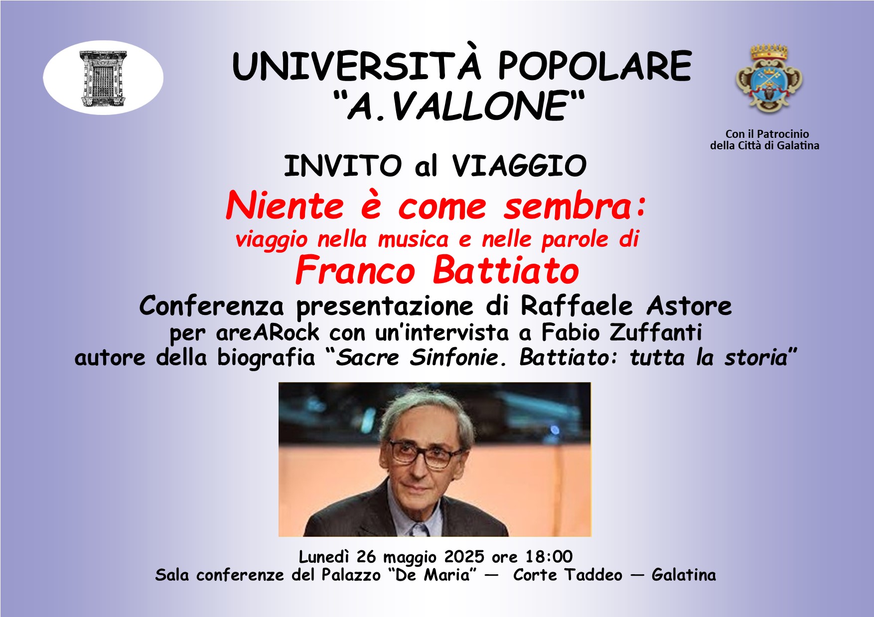 “Niente è come sembra: viaggio nella musica e nelle parole di Franco Battiato”